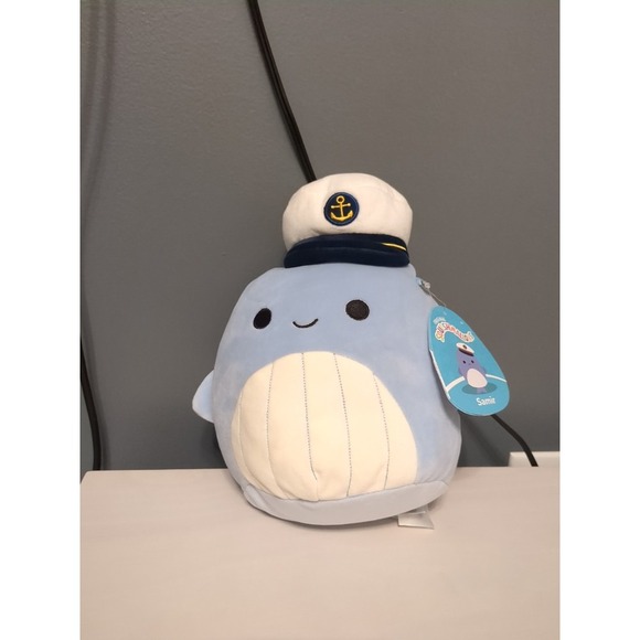 Squishmallows | Toys | 8 Inch Blue Whale Samir Squishmallow Plush Toy ...